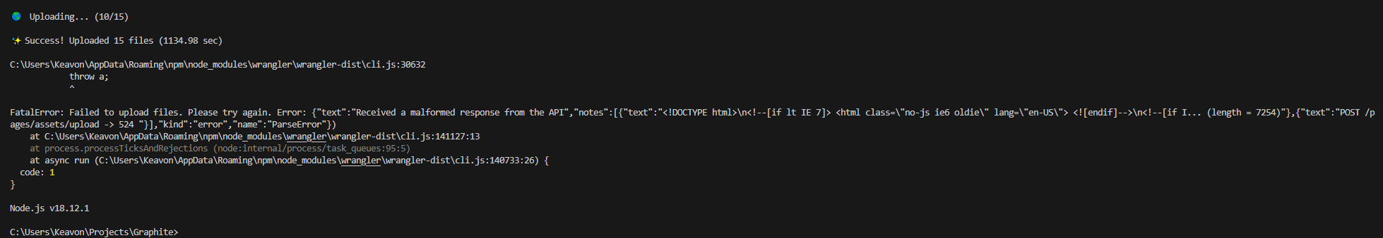 @penalosa ok i fixed it. It was an issue with a wrong port in the config. However the issue was ...